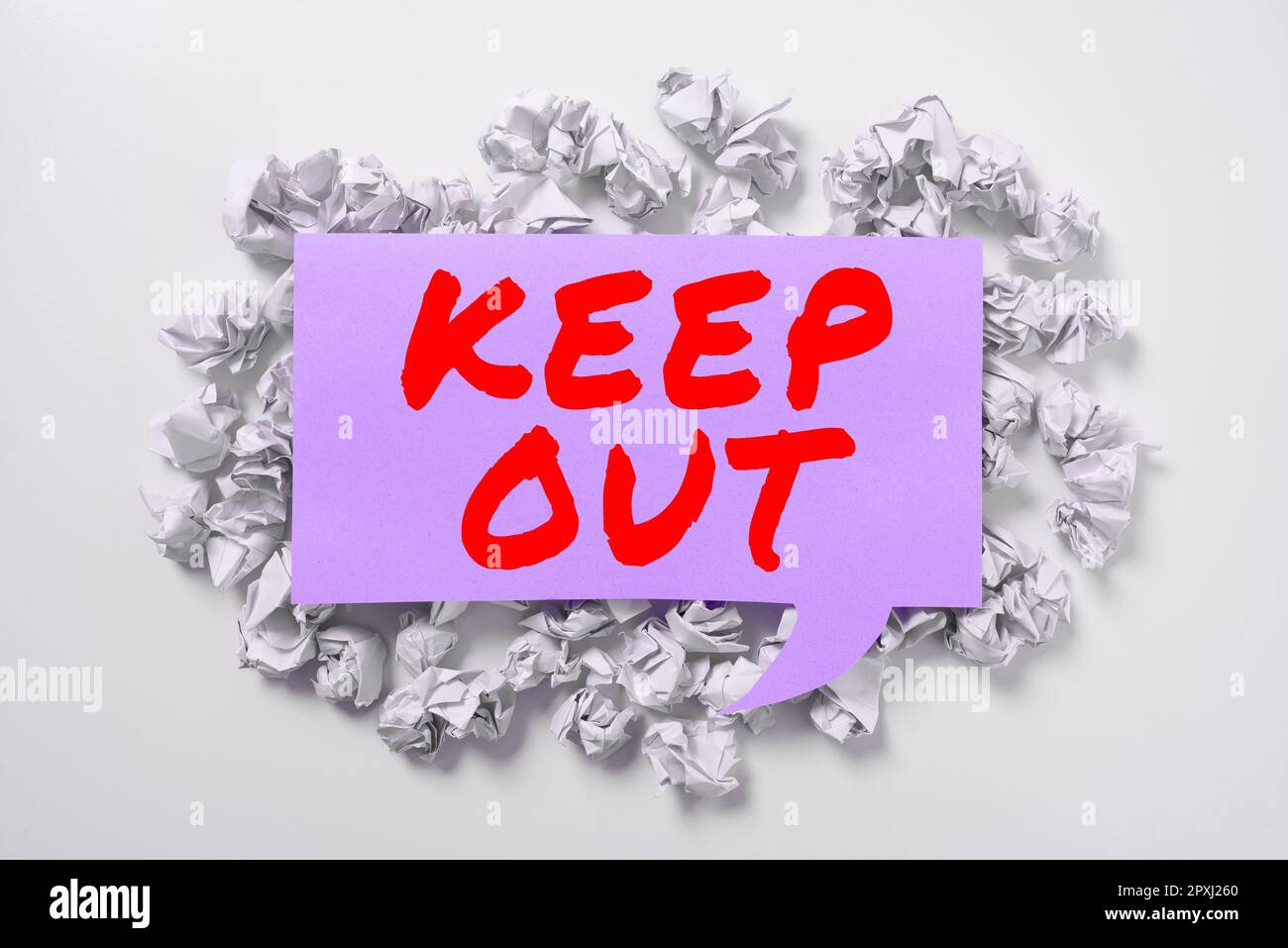 Inspiration showing sign Keep Out, Business showcase to stop someone or ...