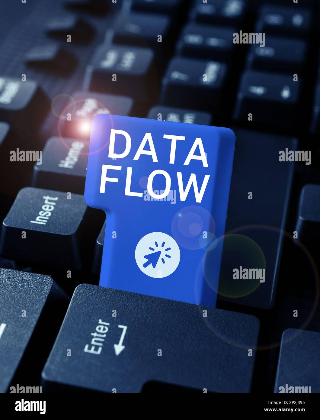 Inspiration showing sign Data Flow, Word Written on the movement of data through a system ...