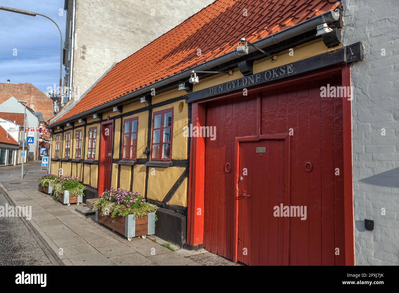 Den Gyldne Okse restaurant in a half timbered buildings from 1750 one ...