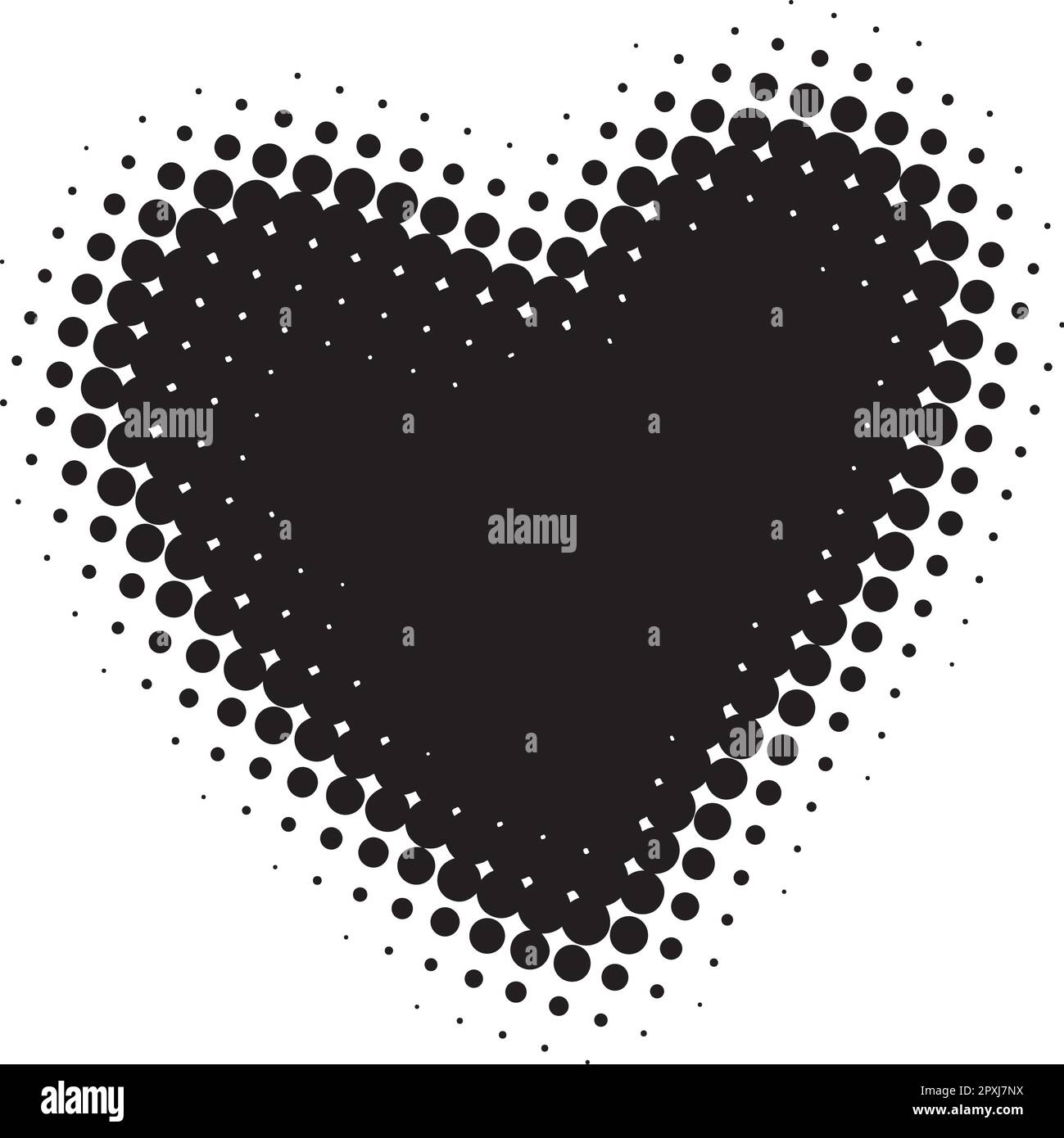 Abstract Halftone Heart Vector Icon Stock Vector Image & Art - Alamy