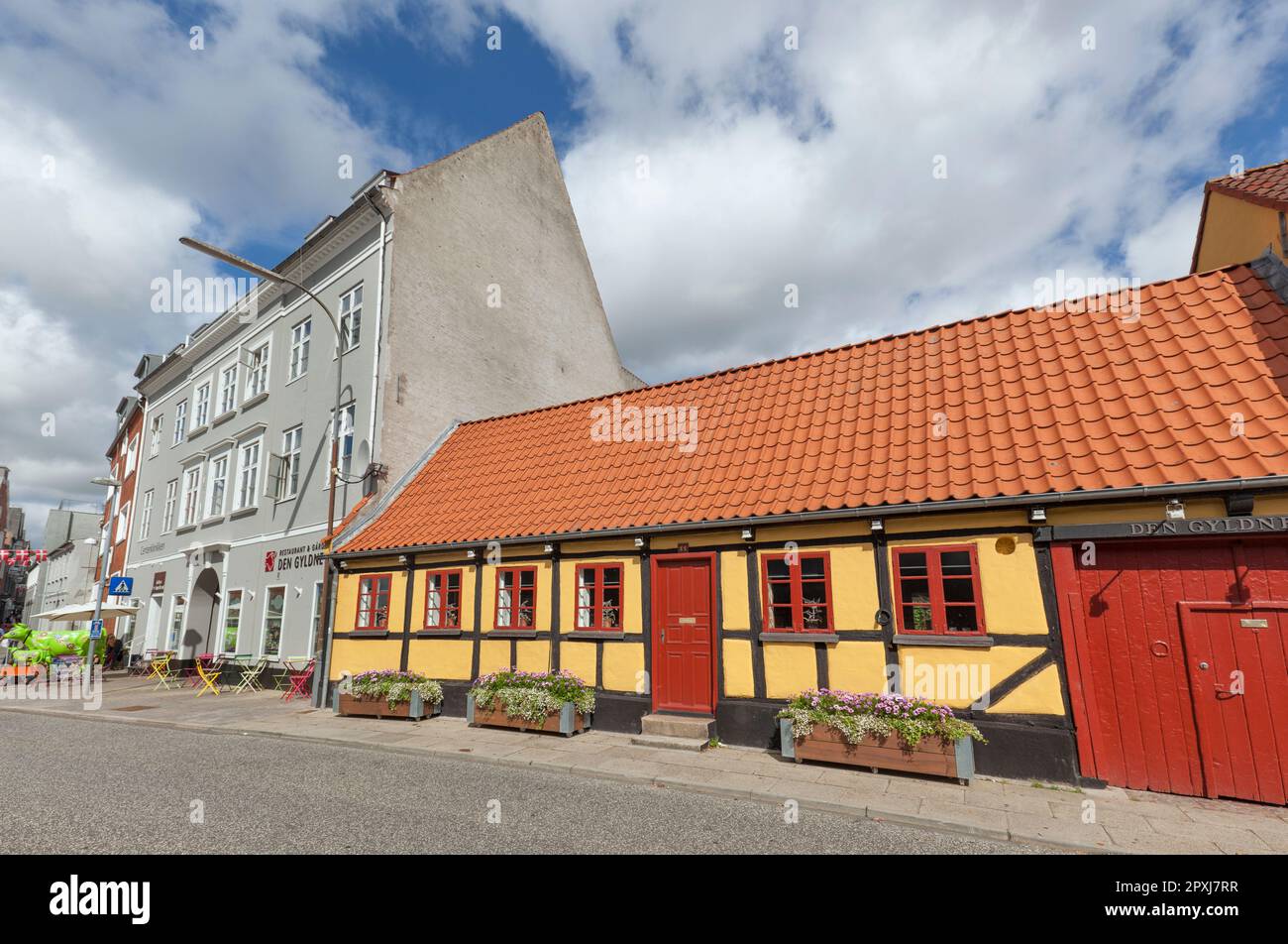 Den Gyldne Okse Restaurant In A Half Timbered Buildings From 1750 One Of The Citys Oldest