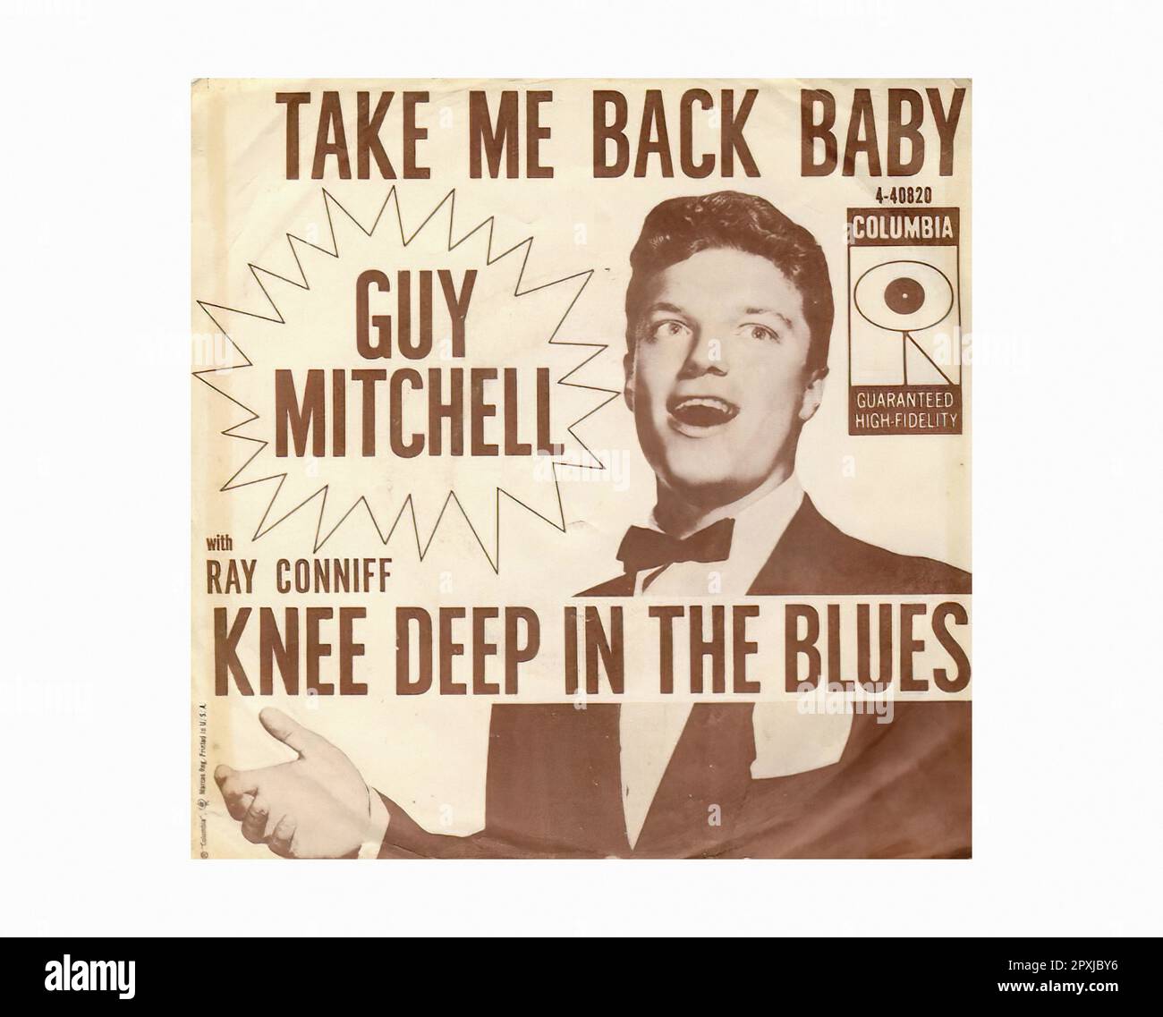 Mitchell Guy - 1958 12 B - Vintage 45 R.P.M Music Vinyl Record Stock ...