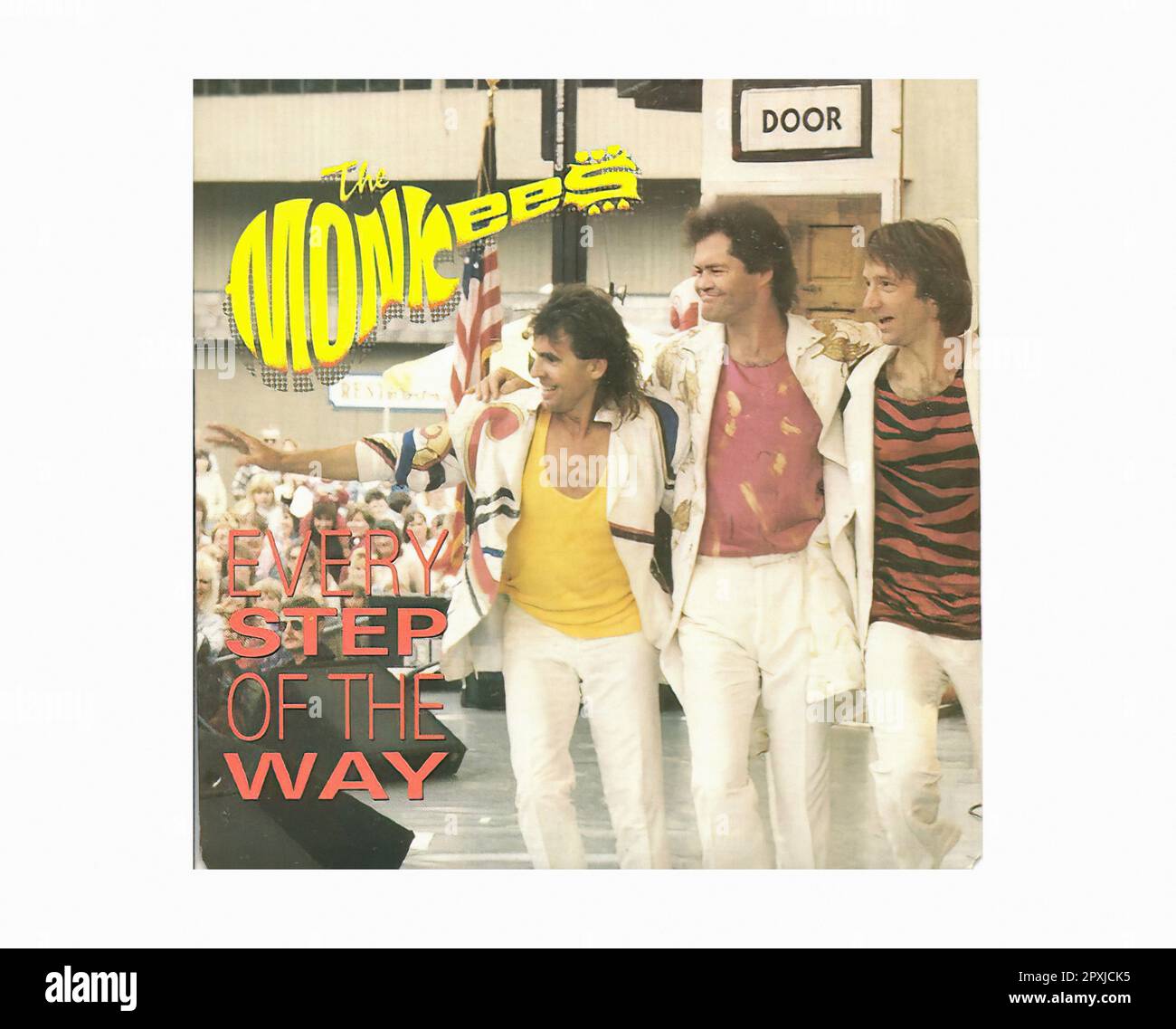 Monkees - 1987 01 A - Vintage 45 R.P.M Music Vinyl Record Stock Photo ...