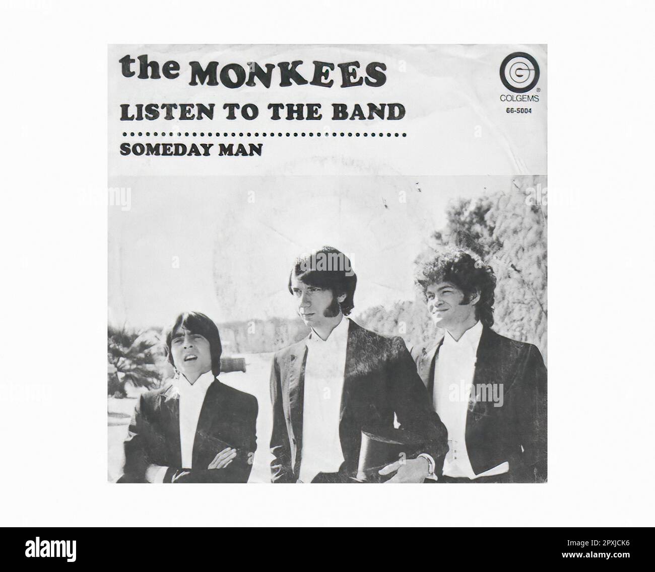 Monkees - 1969 04 B - Vintage 45 R.P.M Music Vinyl Record Stock Photo ...