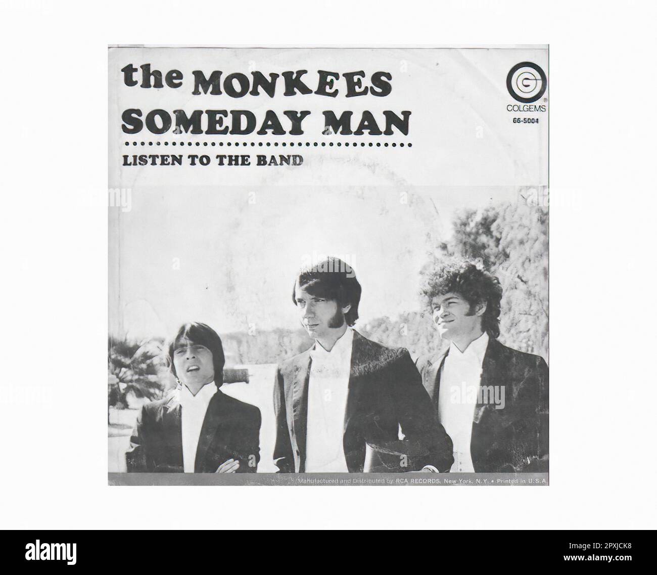 Monkees - 1969 04 A - Vintage 45 R.P.M Music Vinyl Record Stock Photo ...