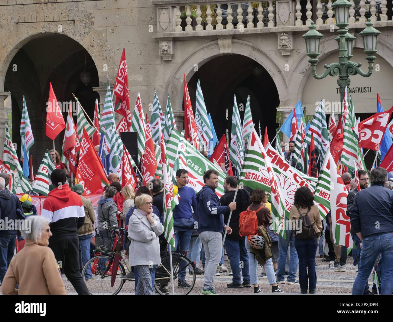 Demonstration for Labor Day May 1, the trade unions of CGIL, CISL and ...