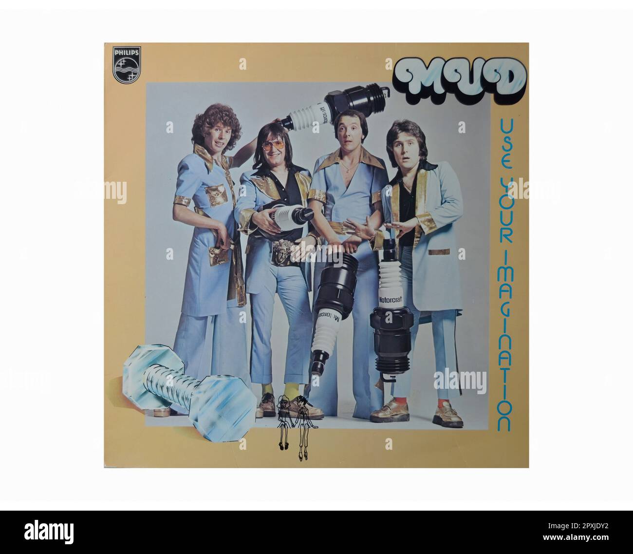 Mud - Use Your Imagination - Vintage L.P Music Vinyl Record Stock Photo ...