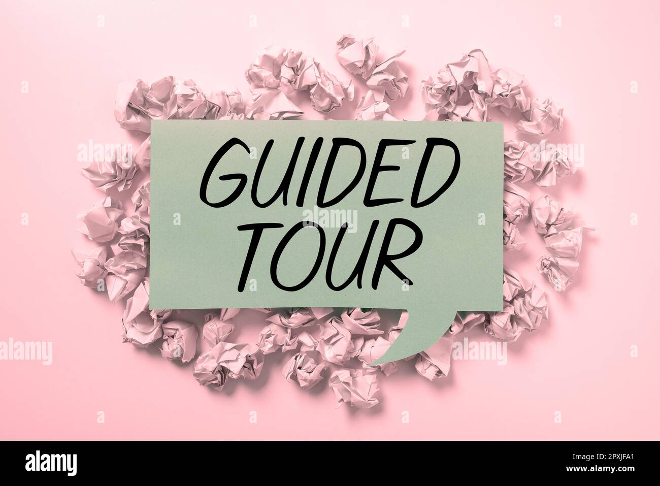 Text sign showing Guided Tour, Word for advice or information aimed at ...