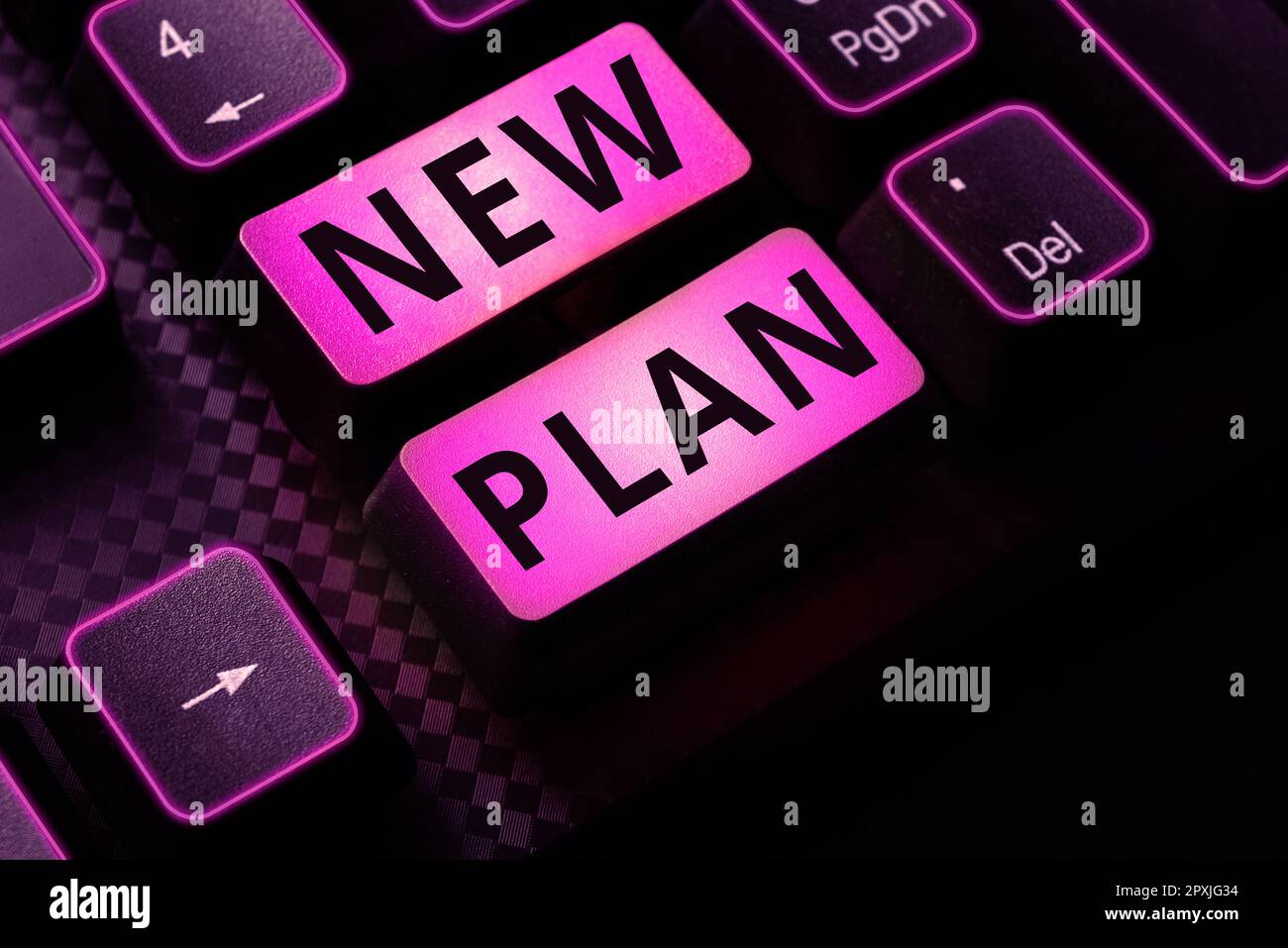 Hand writing sign New Plan, Conceptual photo Start of a detailed ...