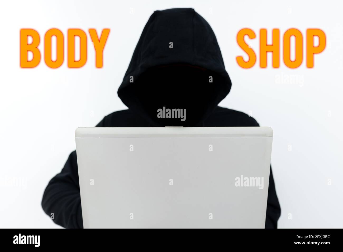 Text caption presenting Body Shop, Concept meaning a shop where ...