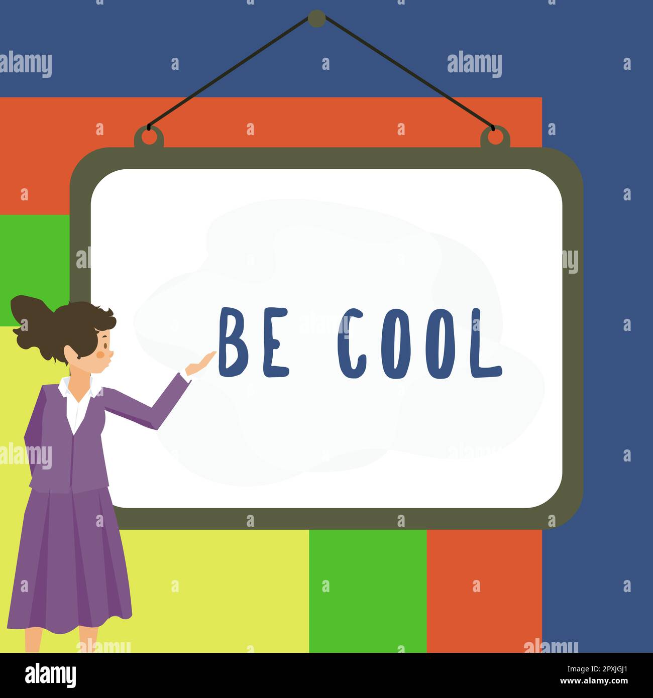 Hand writing sign Be Cool, Business approach Have a good attitude be ...