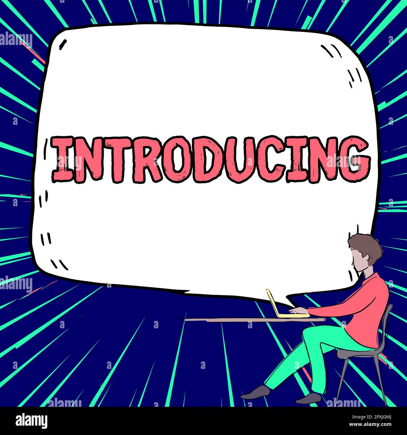 Inspiration showing sign Introducing, Conceptual photo Presenting a ...