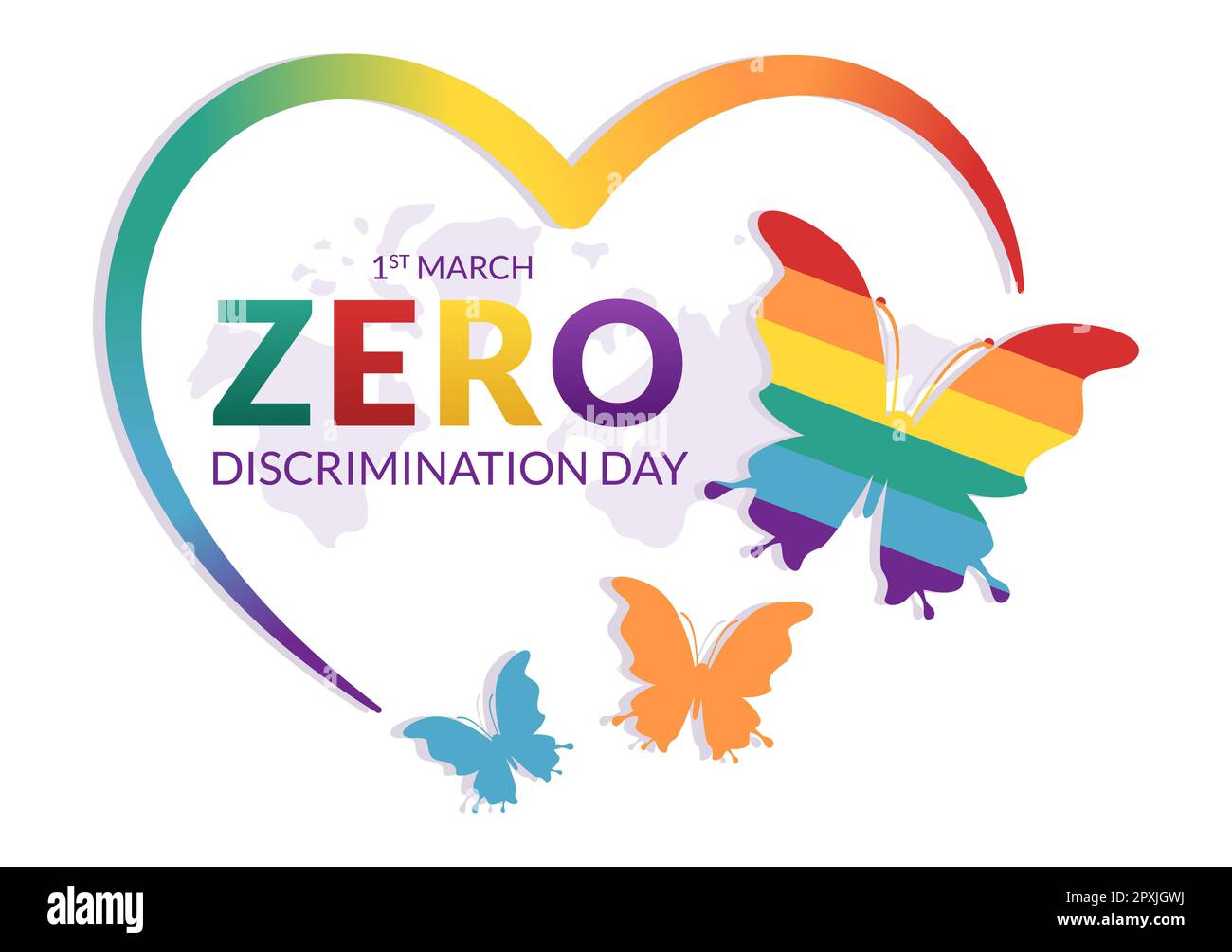 Zero discrimination day poster hi-res stock photography and images - Alamy