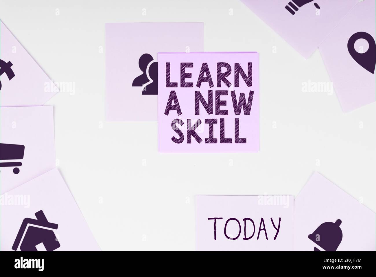 Sign displaying Learn A New Skill, Business overview acquisition knowledge through study ...