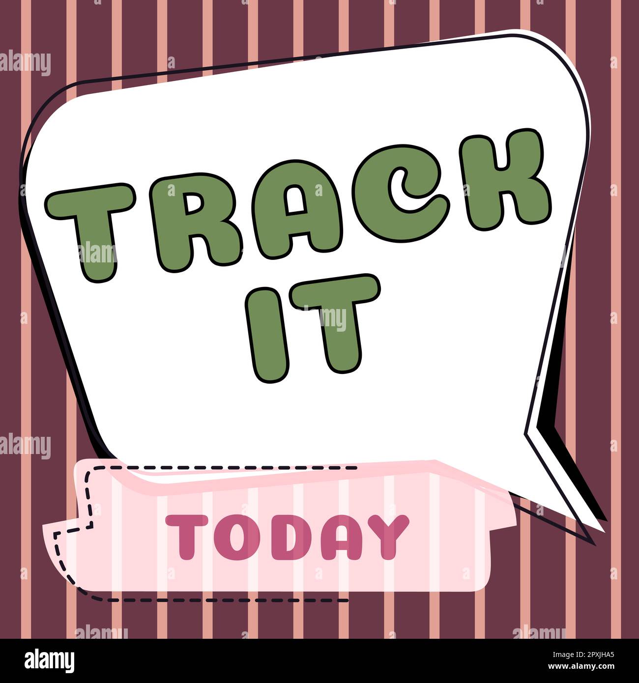 Hand writing sign Track It, Internet Concept term used to convey ...