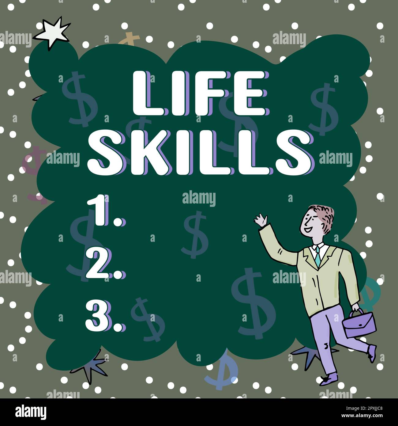 Text showing inspiration Life Skills, Concept meaning that is necessary ...