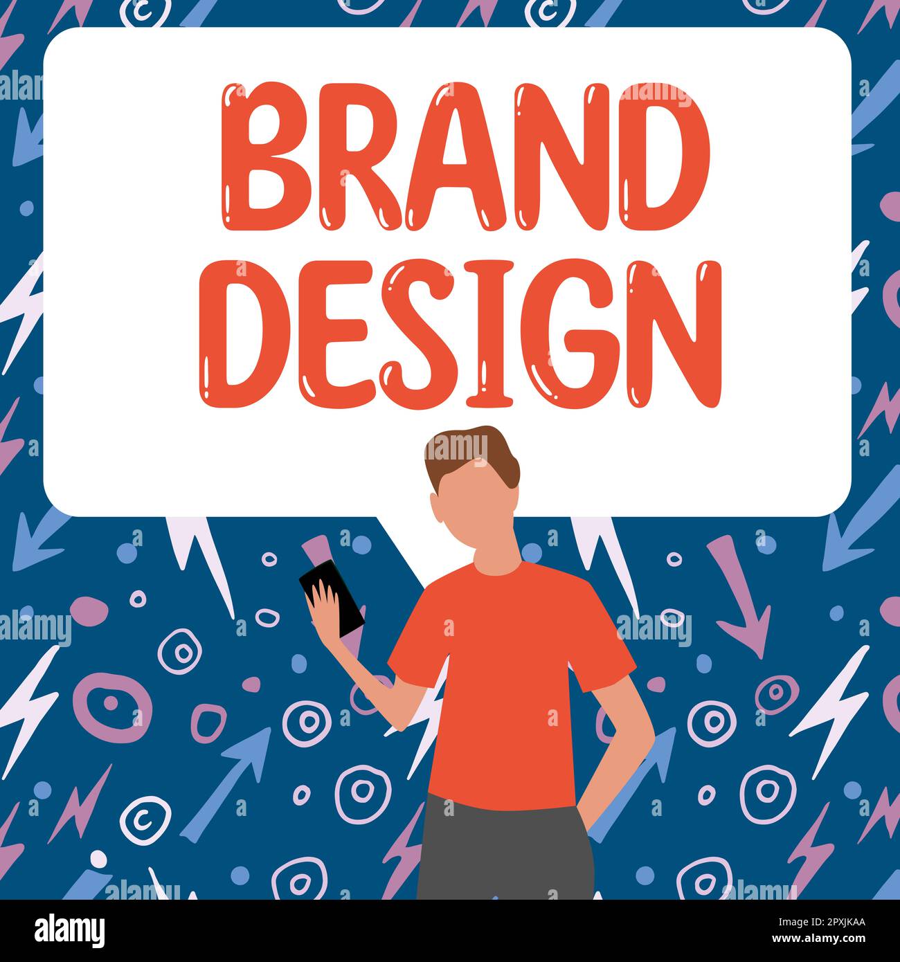 Inspiration showing sign Brand Design, Business idea visual elements ...