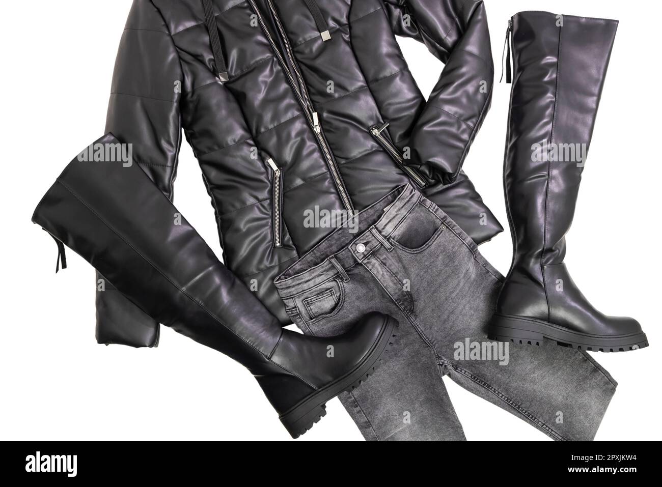 Female flat boots hi-res stock photography and images - Alamy