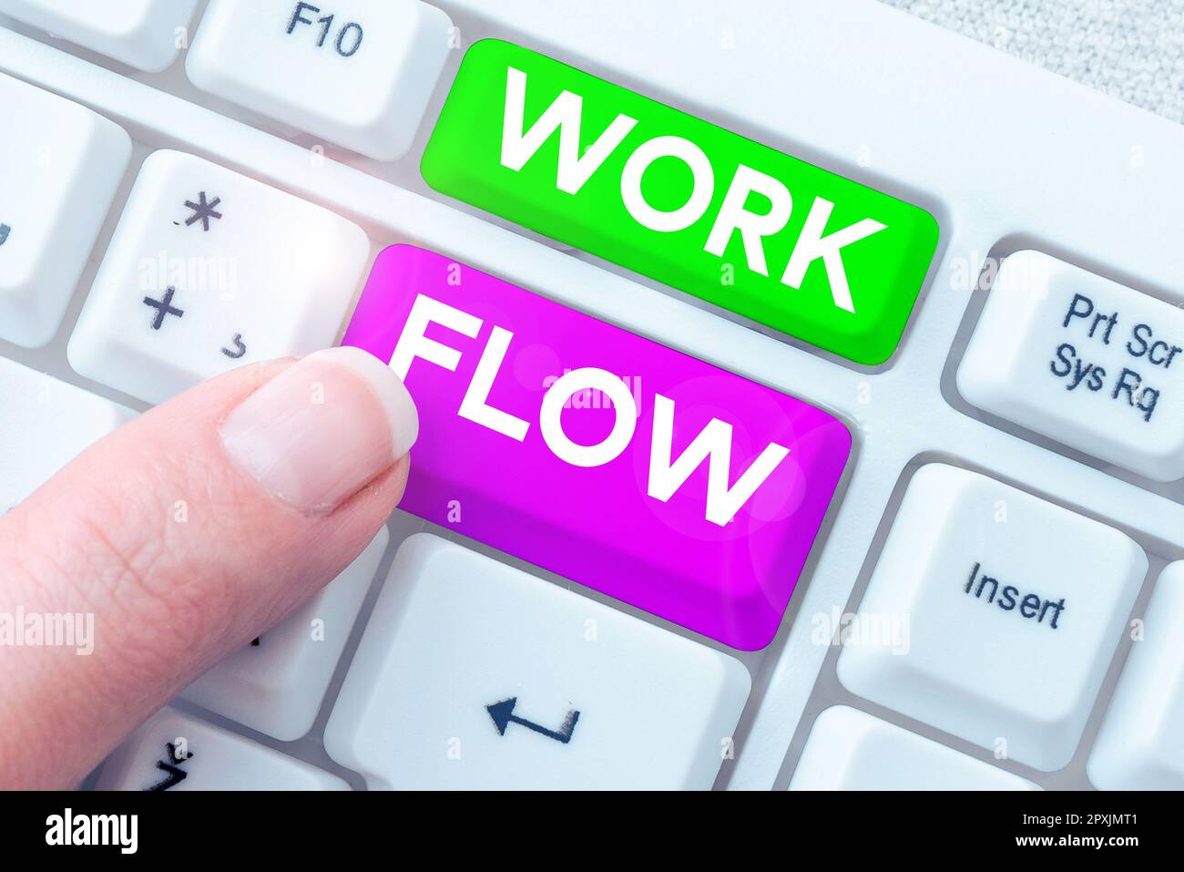 Text Sign Showing Work Flow Business Overview Continuity Of A Certain Task To And From An