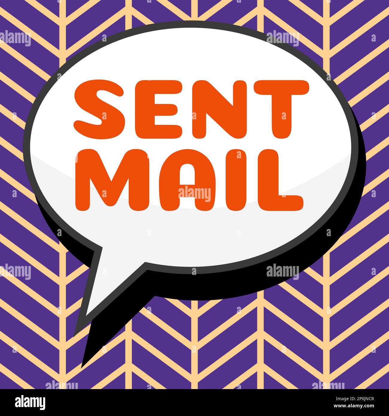 Text showing inspiration Sent Mail, Concept meaning Event where a ...