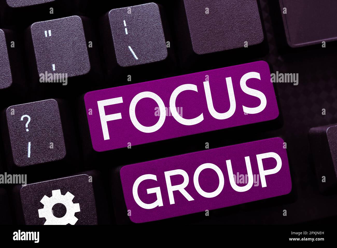 Handwriting text Focus Group, Concept meaning group of people ...