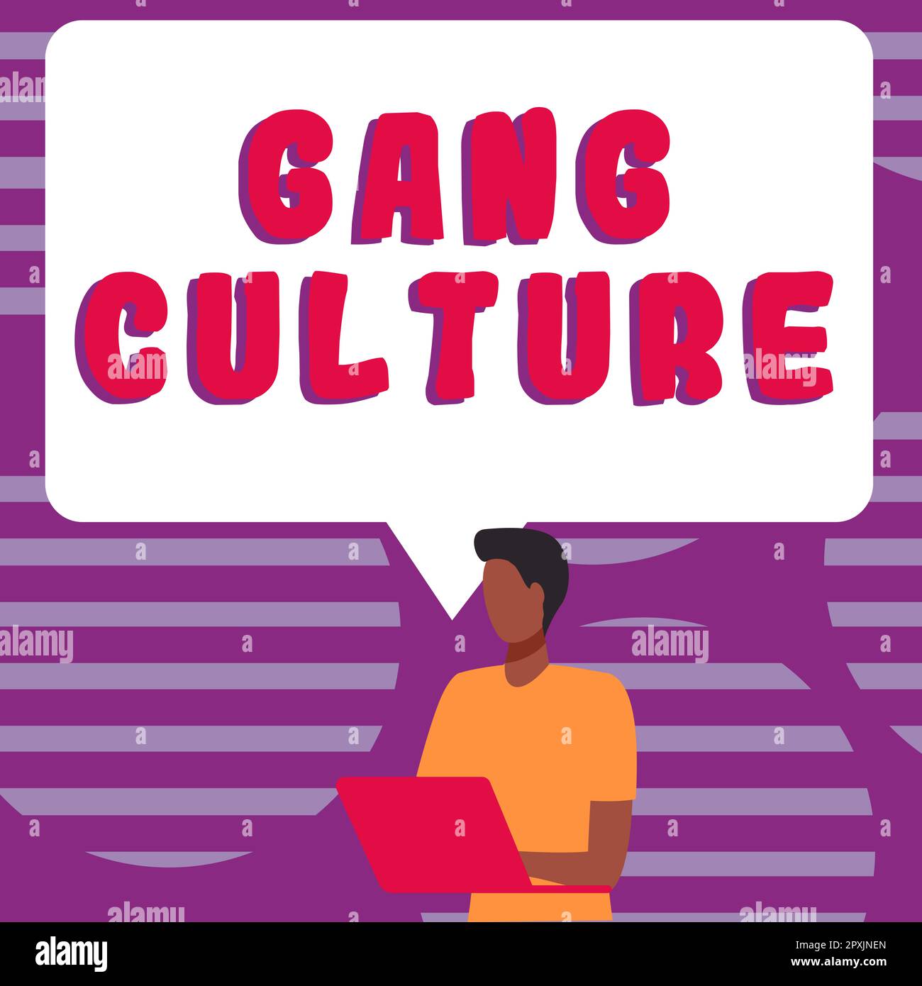 Conceptual caption Gang Culture, Word Written on particular ...