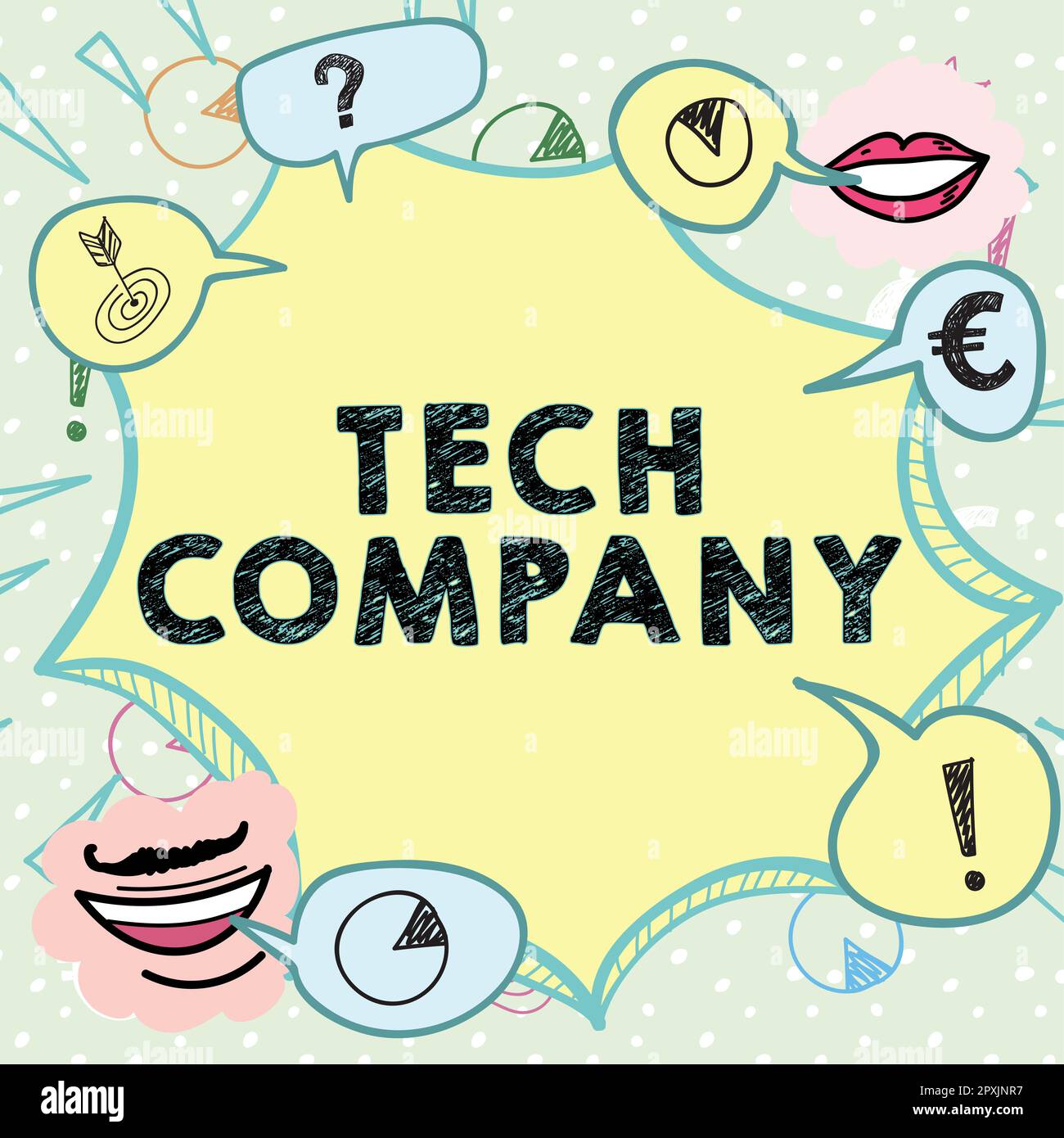 Text sign showing Tech Company, Business showcase a company that ...