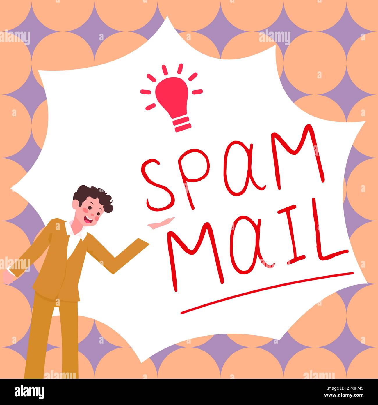 Text showing inspiration Spam Mail, Concept meaning Intrusive ...