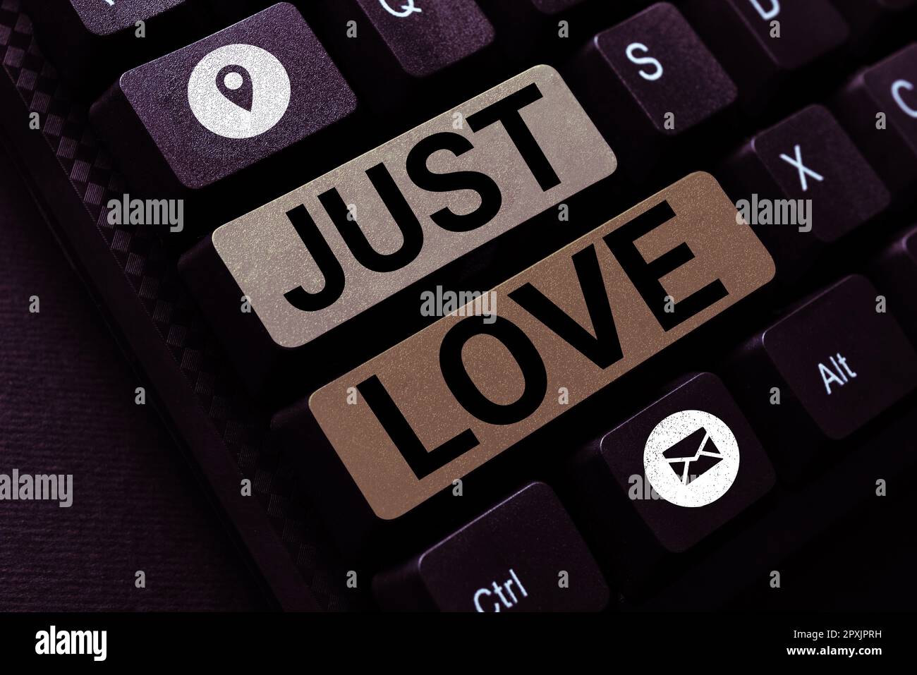 Sign displaying Just Love, Word for being interested physically in ...