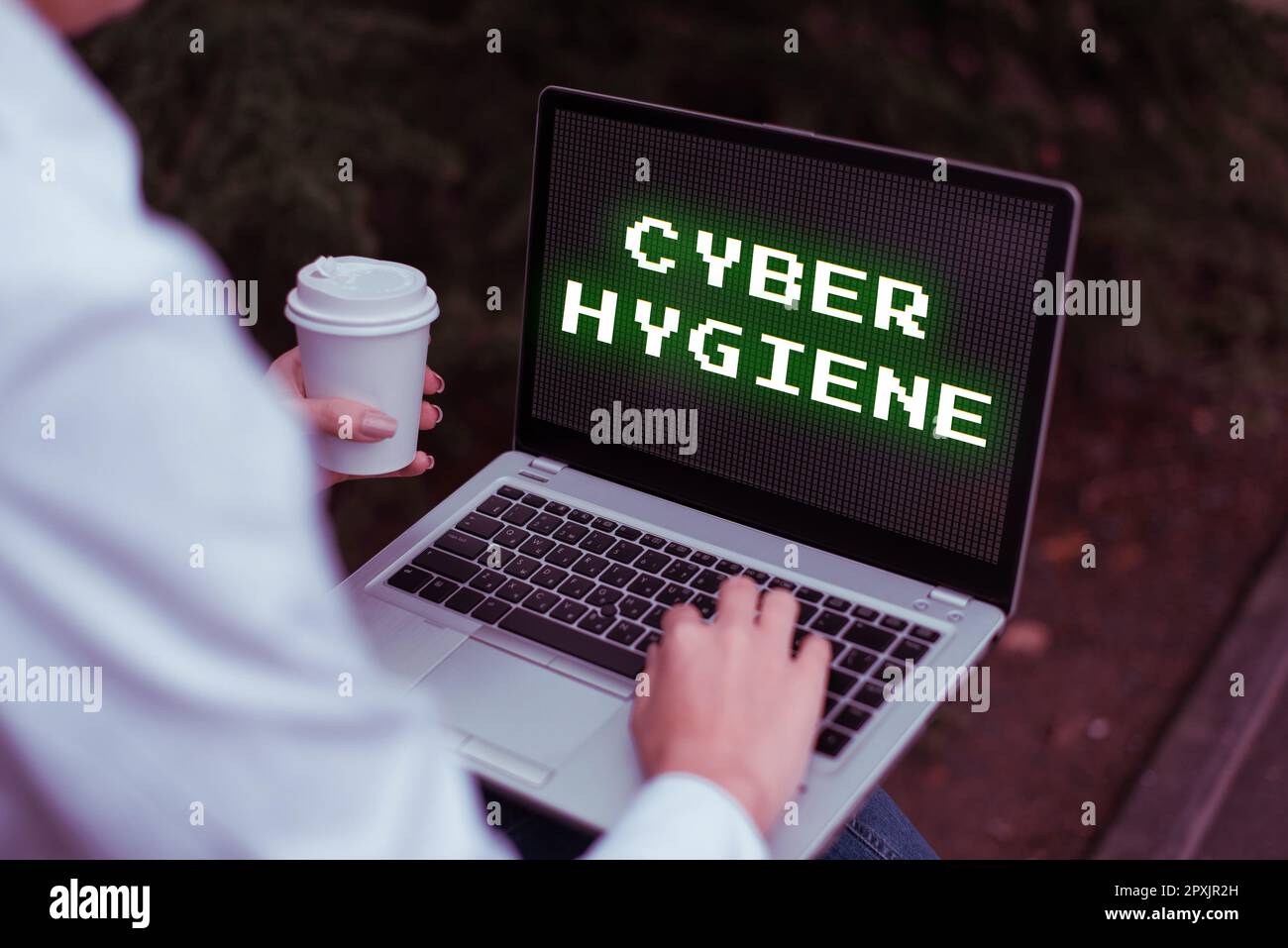 Conceptual display Cyber Hygiene, Business showcase steps that computer ...