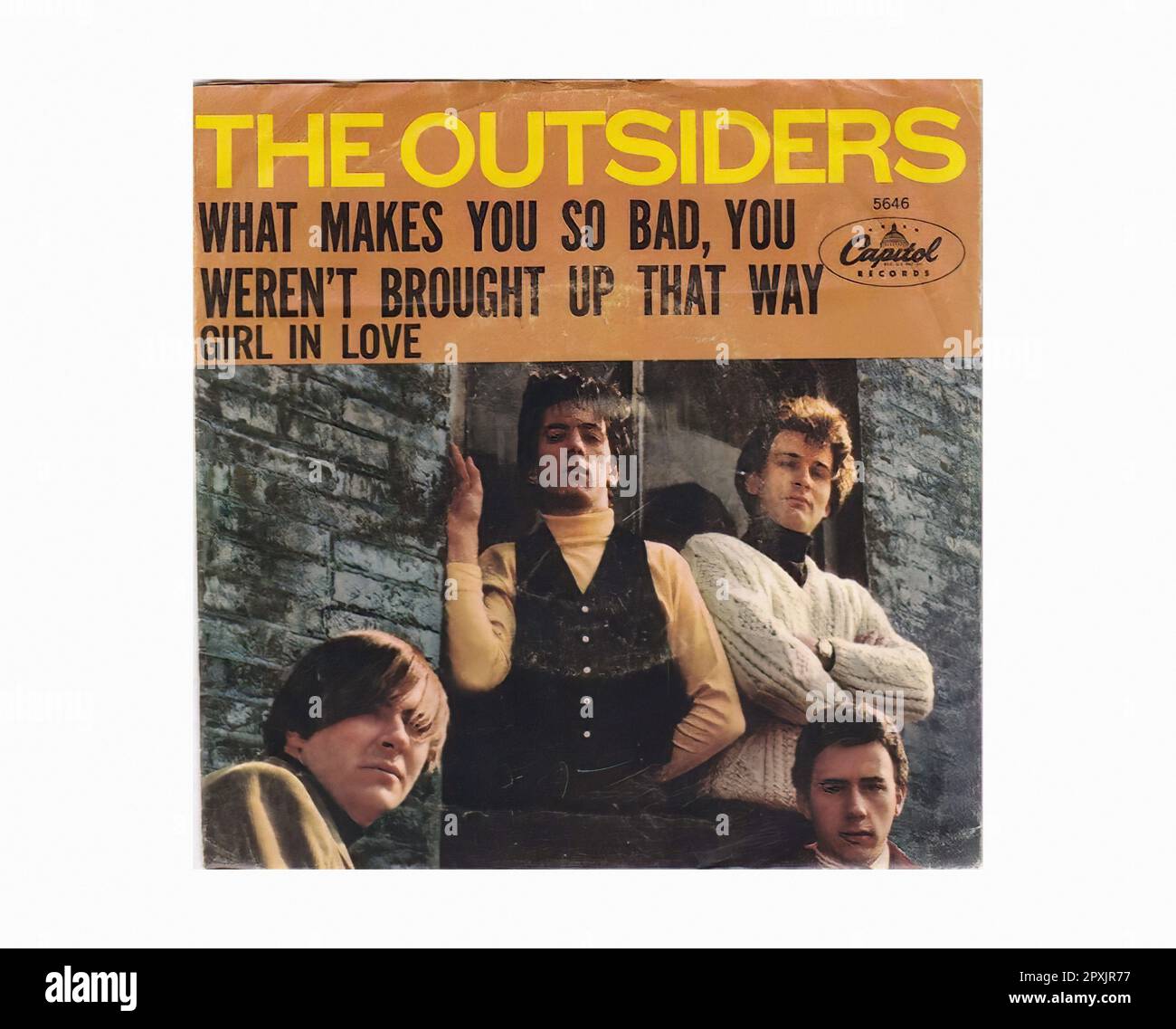 Outsiders - 1966 04 B - Vintage 45 R.P.M Music Vinyl Record Stock Photo ...