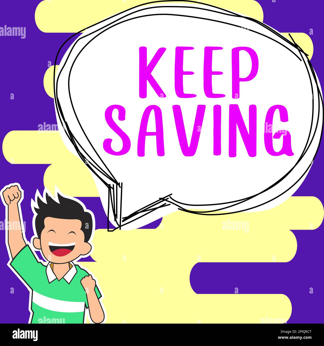 Text caption presenting Keep Saving, Business approach keeping money in ...