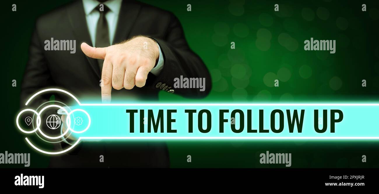 Follow up word hi-res stock photography and images - Alamy