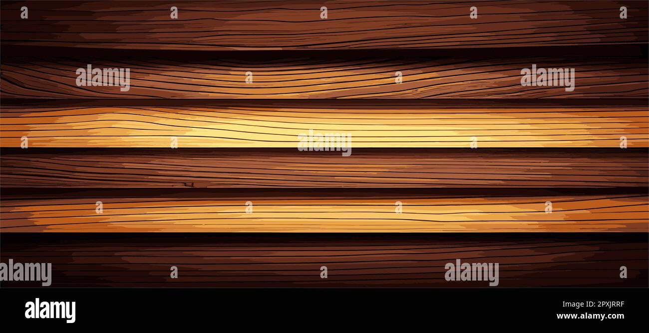 Realistic panoramic wood texture plank background, fiber texture ...
