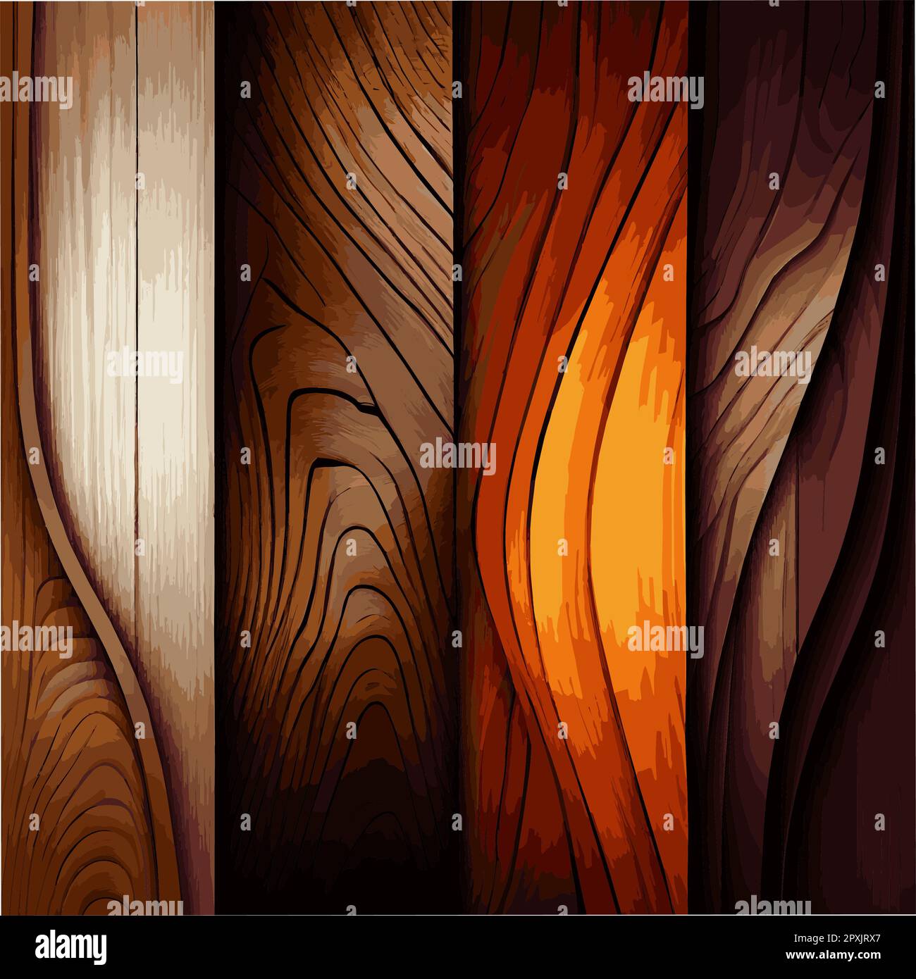 Wood Grain Plank Wallpaper