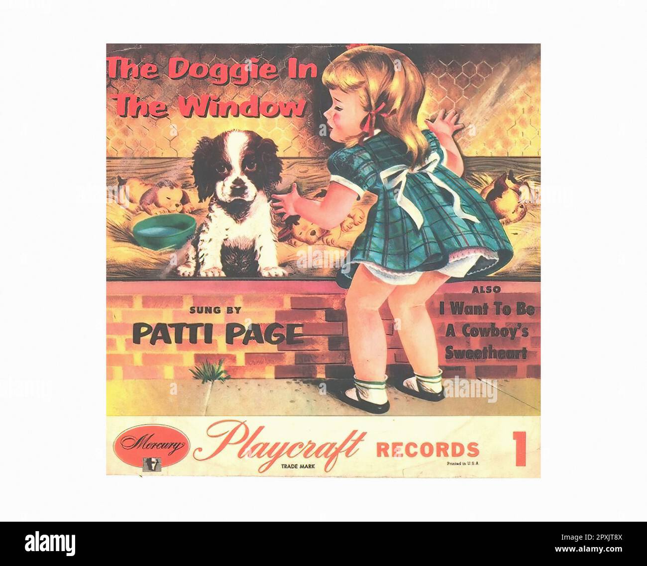 Page Patti - 1950's A - Vintage 45 R.P.M Music Vinyl Record Stock Photo ...