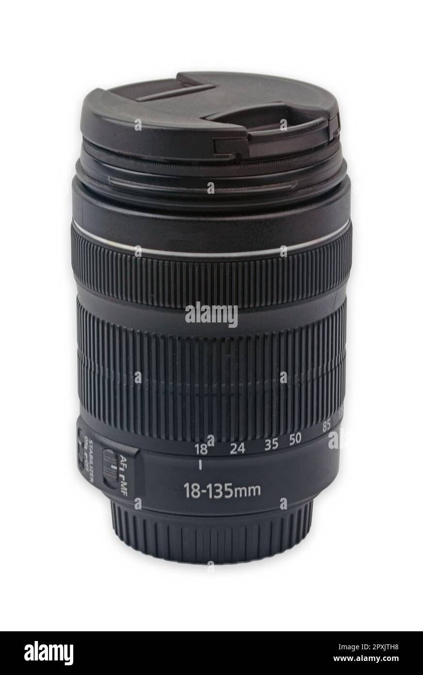 DSLR Camera Lens isolated over white background Stock Photo - Alamy