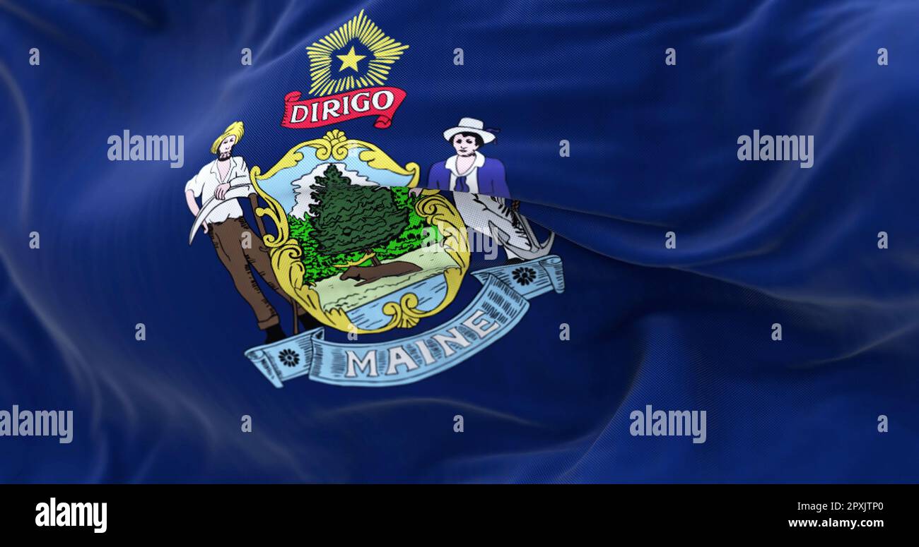 Maine seal dirigo hi-res stock photography and images - Alamy