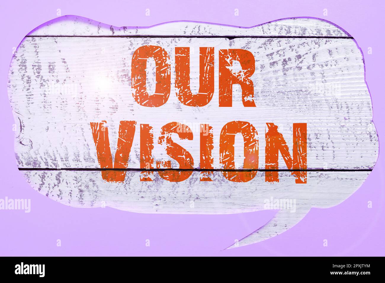 Sign displaying Our Vision, Business showcase plan for next five to ten ...