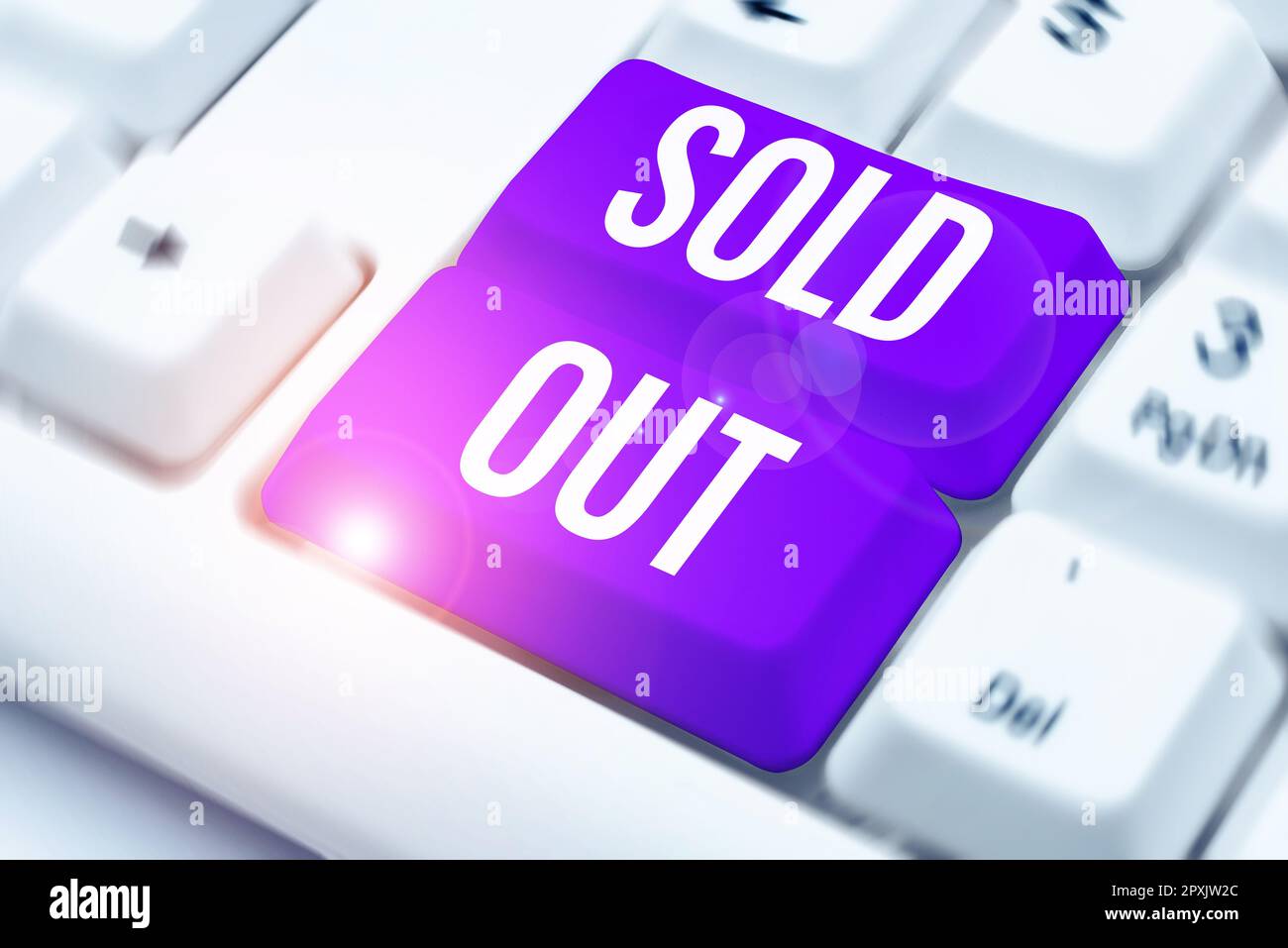 Sign displaying Sold Out, Concept meaning Not available anymore outside ...