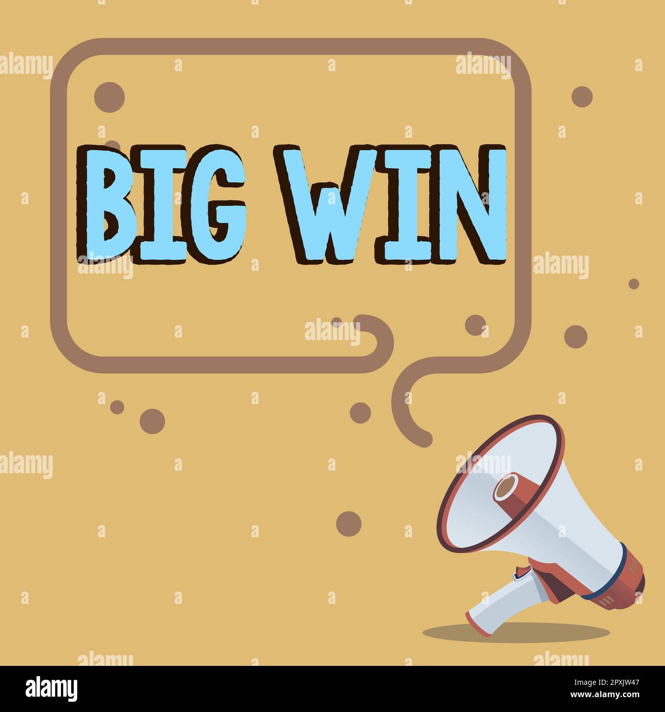 Inspiration showing sign Big Win, Business showcase having won an ...