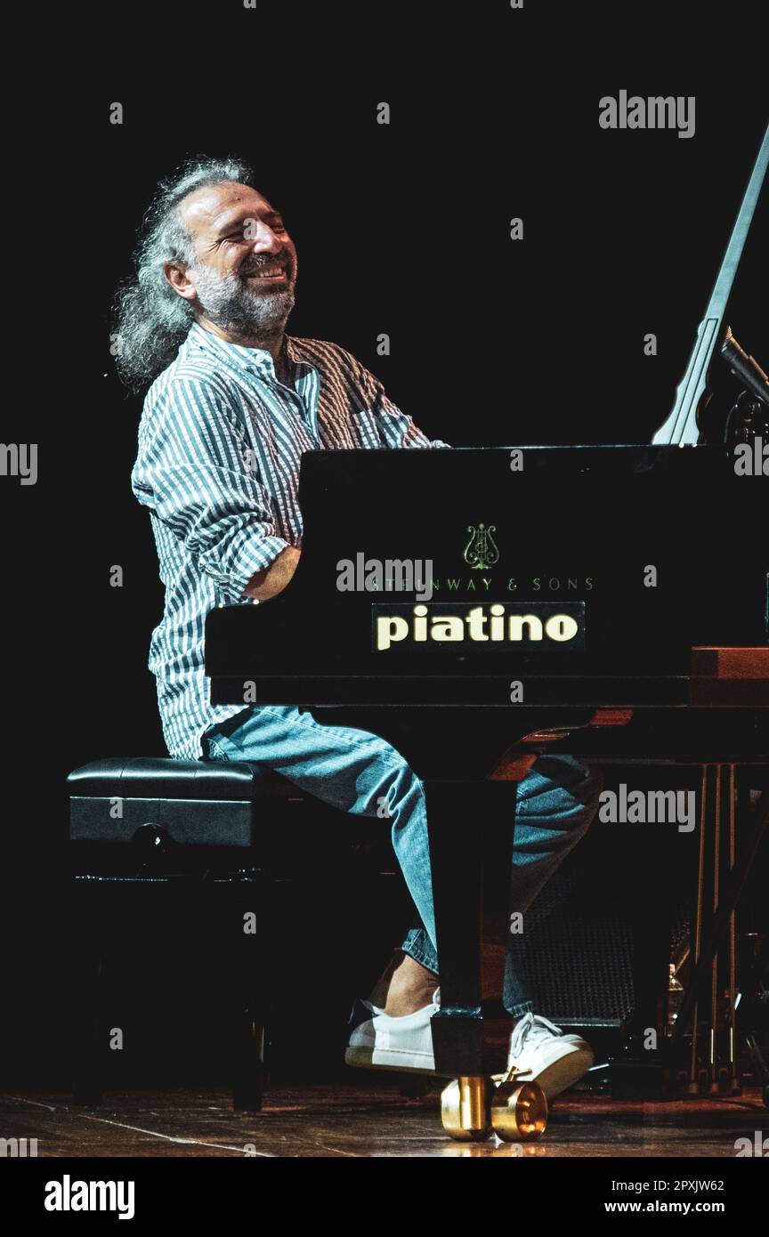 TURIN, ITALY: The Italian jazz pianist Stefano Bollani performing live ...