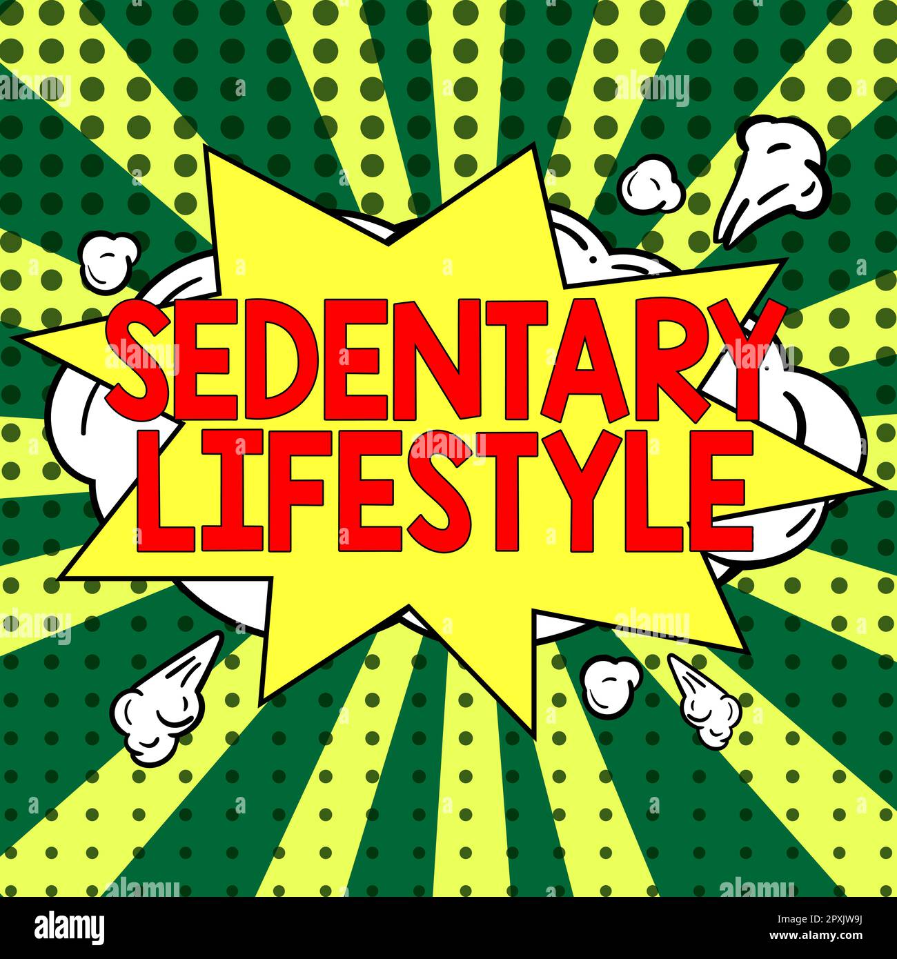 Conceptual display Sedentary Lifestyle, Conceptual photo ways and means ...