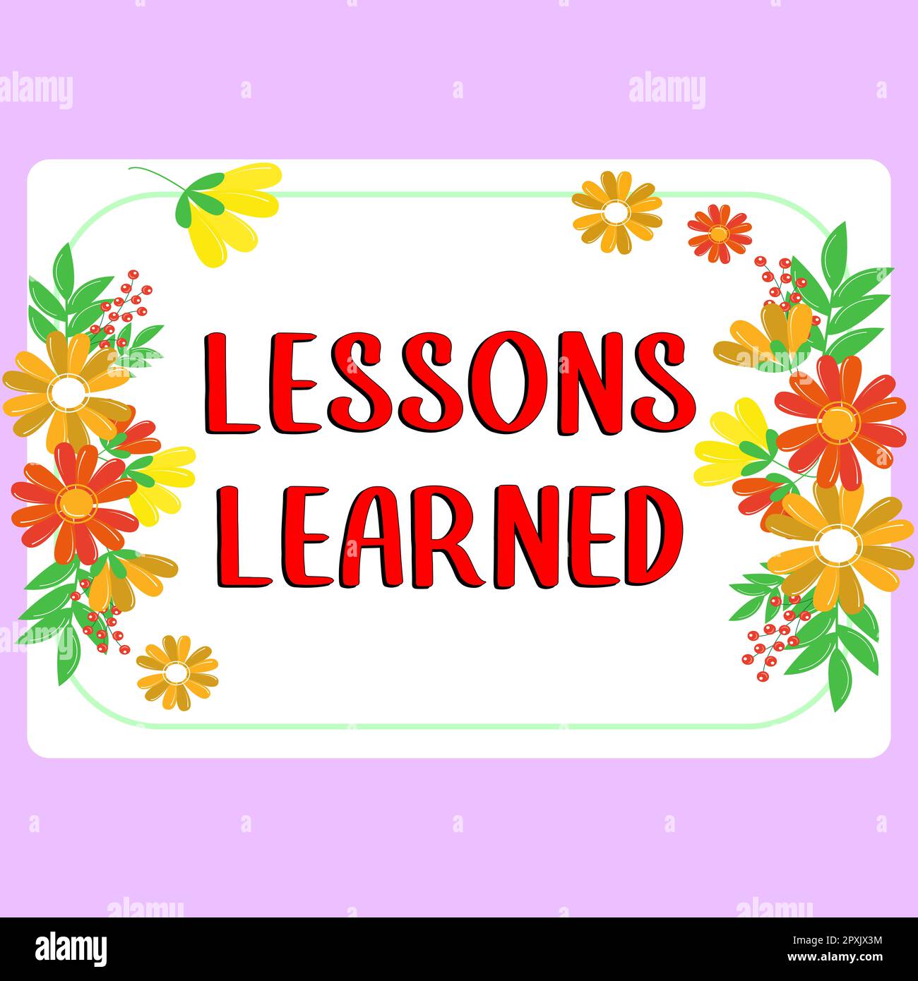 Inspiration showing sign Lessons Learned, Business showcase Promote ...