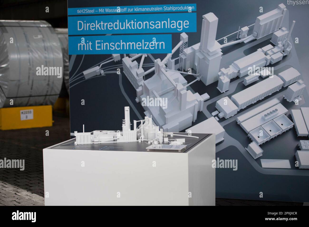 Model of the direct reduction plant with melters, general, feature ...