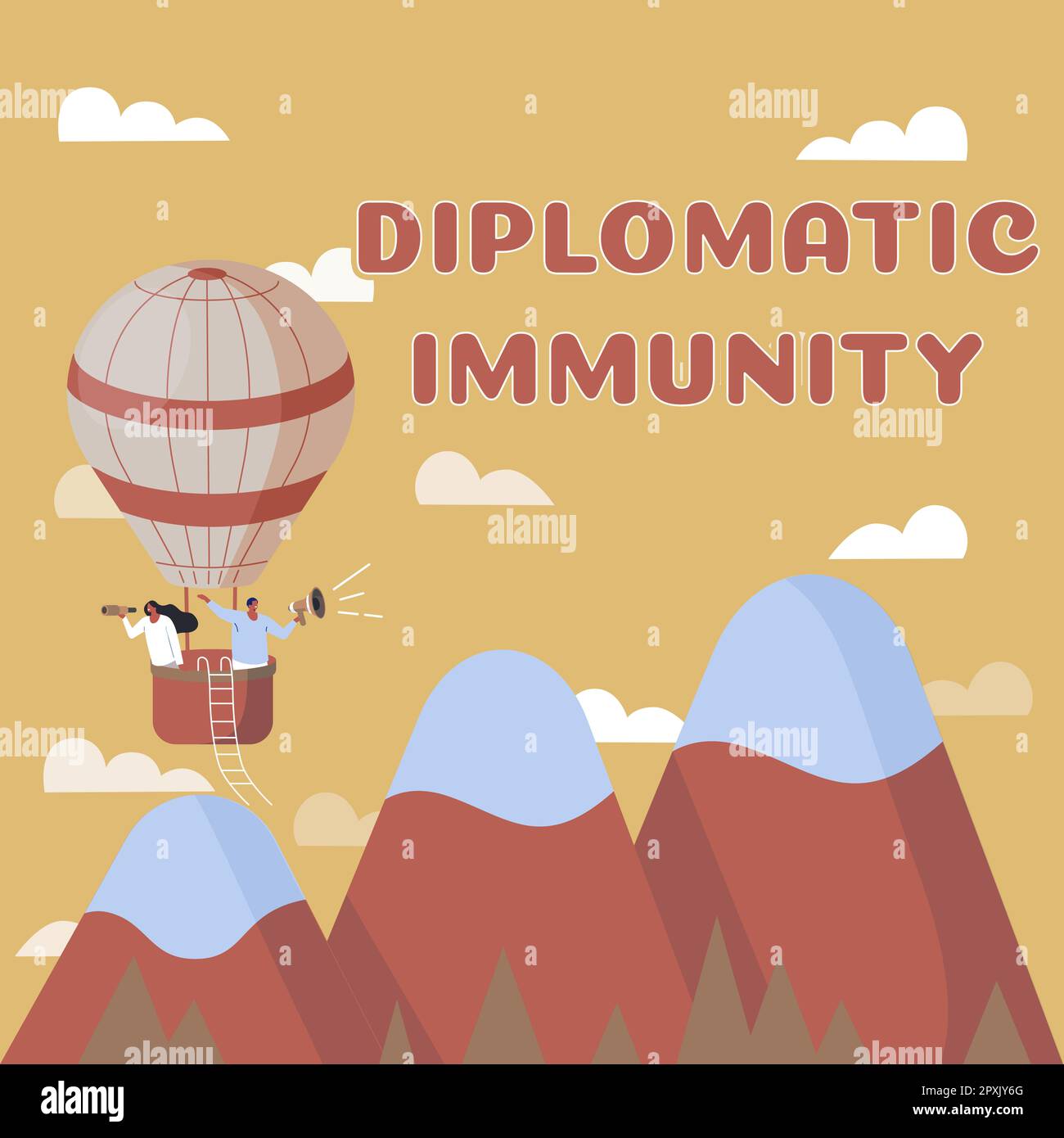Conceptual display Diplomatic Immunity, Concept meaning law that gives ...