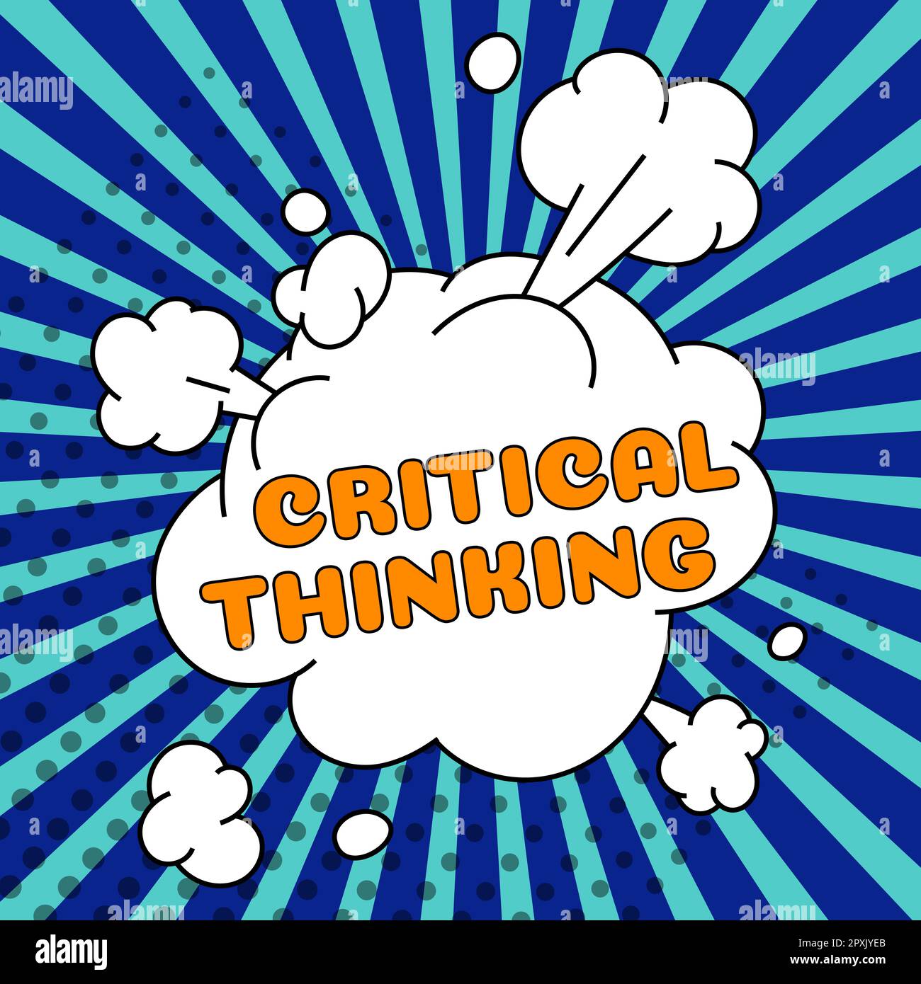 Handwriting text Critical Thinking, Concept meaning sequence of stages ...