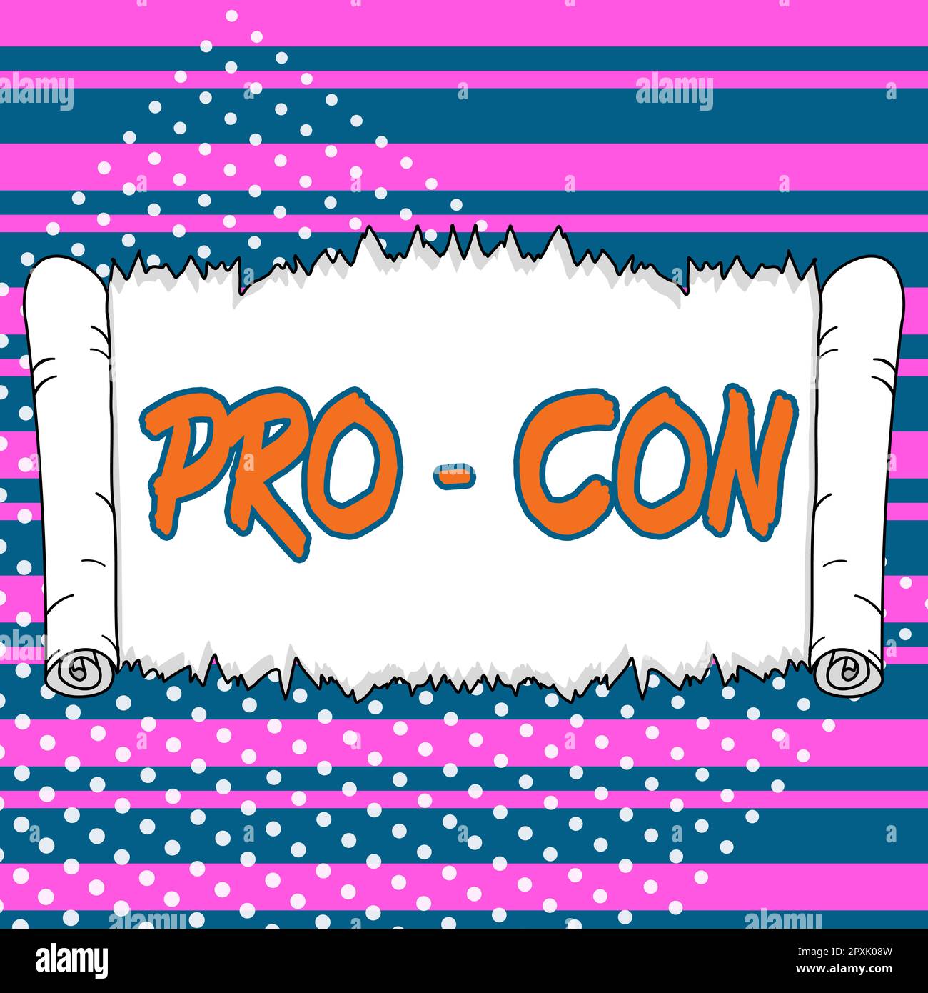 Text showing inspiration Pro Con, Concept meaning everything its ...