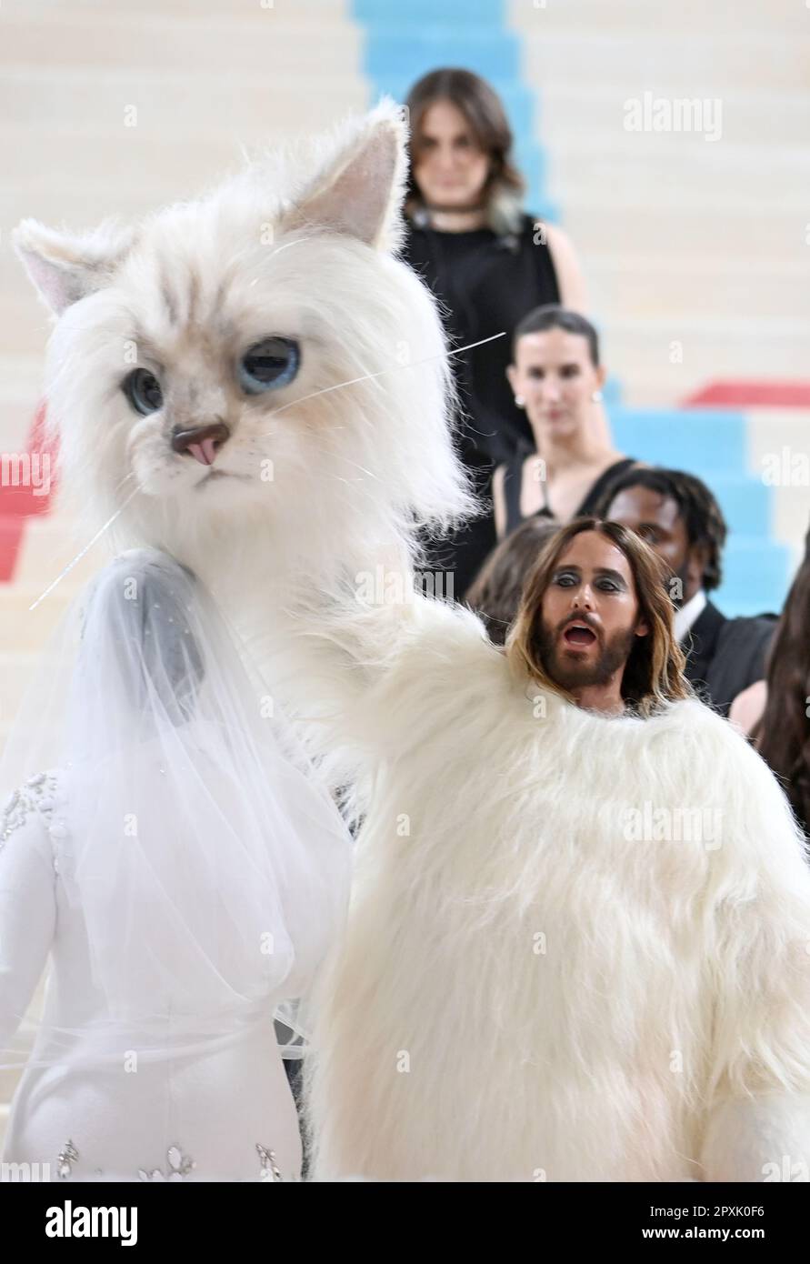 May 1, 2023, New York, New York, USA: Jared Leto in a cat suit at the ...