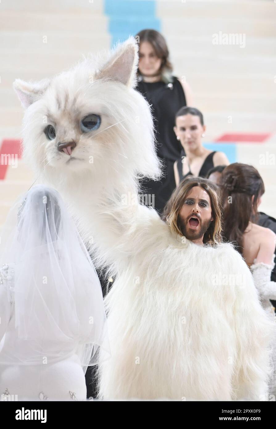 May 1, 2023, New York, New York, USA: Jared Leto in a cat suit at the ...